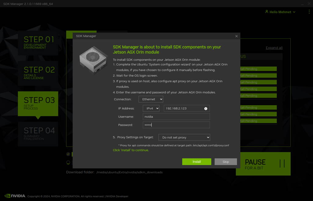 JetPack-6.x Installation for DSBOARD-AGXMAX